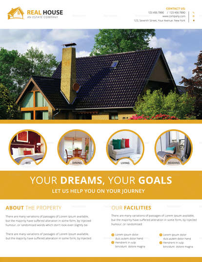 Commercial Real Estate Flyer Design Template in Word, PSD, Publisher