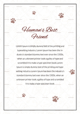 Premium Pet Funeral Program Template in Adobe Photoshop, Microsoft Word