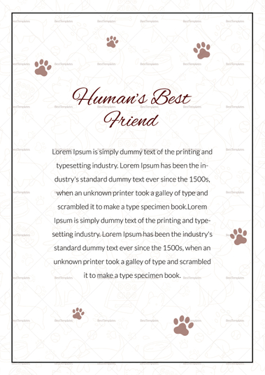Premium Pet Funeral Program Template in Adobe Photoshop, Microsoft Word