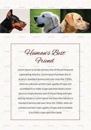 Honest Pet Funeral Program Template in Adobe Photoshop, Microsoft Word