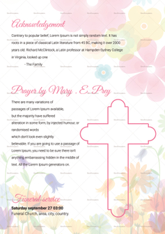 Obituary Funeral Templates For kids in Adobe Photoshop, Microsoft Word
