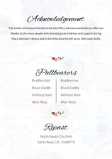 Printable Funeral Resolution Template in Adobe Photoshop, Microsoft Word