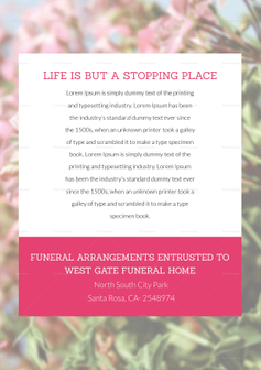 Funeral Resolution Memorial Template in Adobe Photoshop, Microsoft Word