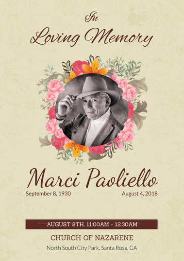 Memorial Funeral Resolution Template in Adobe Photoshop, Microsoft Word