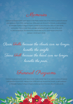 Editable Funeral Memorial Program Template in Adobe Photoshop, Microsoft Word