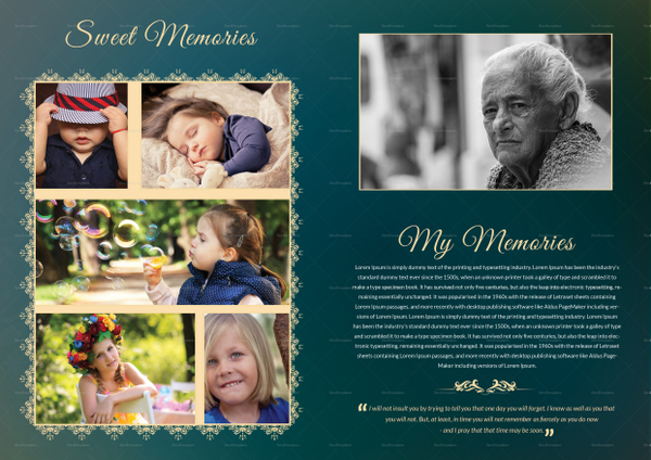 Obituary Funeral Booklet Template in Adobe Photoshop, Microsoft Word