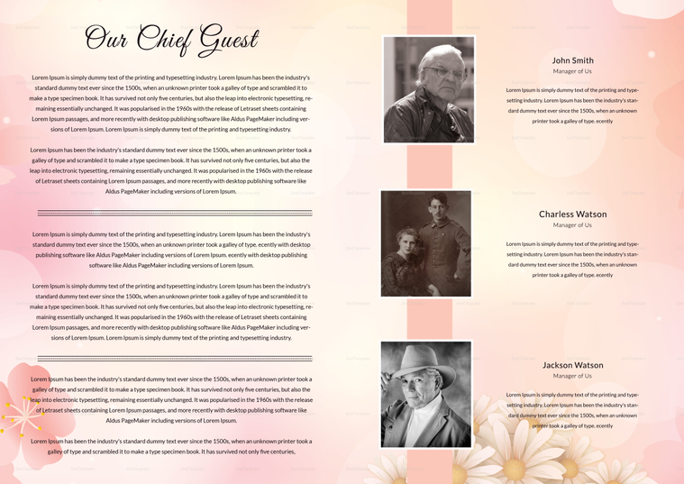 Designed Funeral Booklet Template in Adobe Photoshop, Microsoft Word