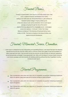 Printable Funeral Service Template in Adobe Photoshop, Microsoft Word