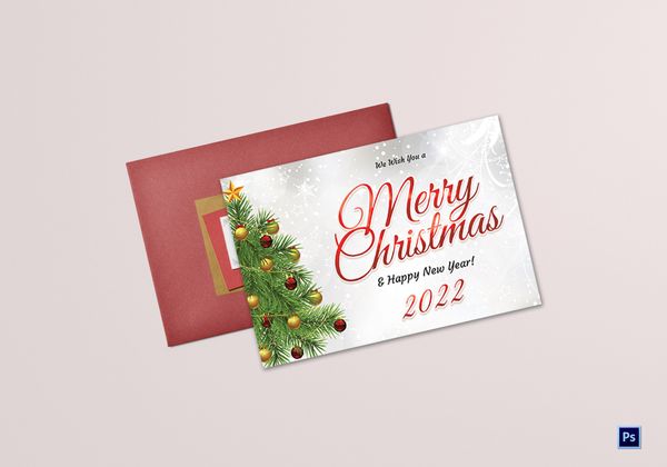 Seasons Greeting Card Template in Adobe Photoshop