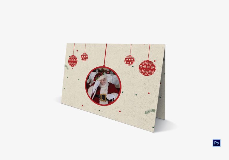 Sparkle Christmas Tree Card Template in Adobe Photoshop