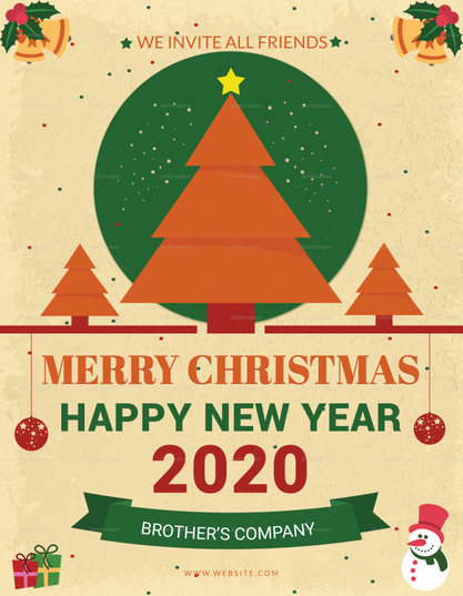 Christmas Tree Flyer Template in Adobe Photoshop