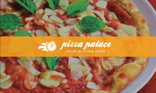 Pizza Business Card Design Template in PSD, Word, Publisher