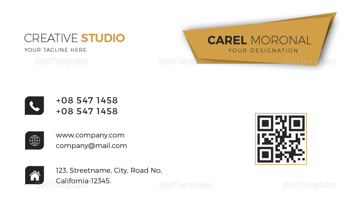 Professional Business Card Design Template in PSD, Word, Publisher