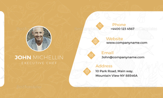Restaurant Chef Business Card Design Template in PSD, Word, Publisher