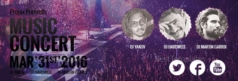 Music Email Signature Design Template in PSD, HTML