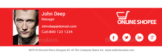 Sales Manager Email Signature Design Template in PSD, HTML