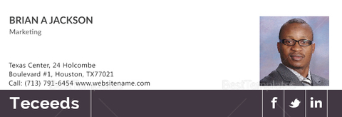 Tech Startup Email Signature Design Template in PSD, HTML