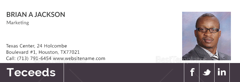 Tech Startup Email Signature Design Template in PSD, HTML