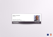 Project Manager Email Signature Design Template in PSD, HTML
