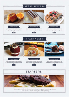 Club Cafe Menu Design Template in PSD, Word, Publisher