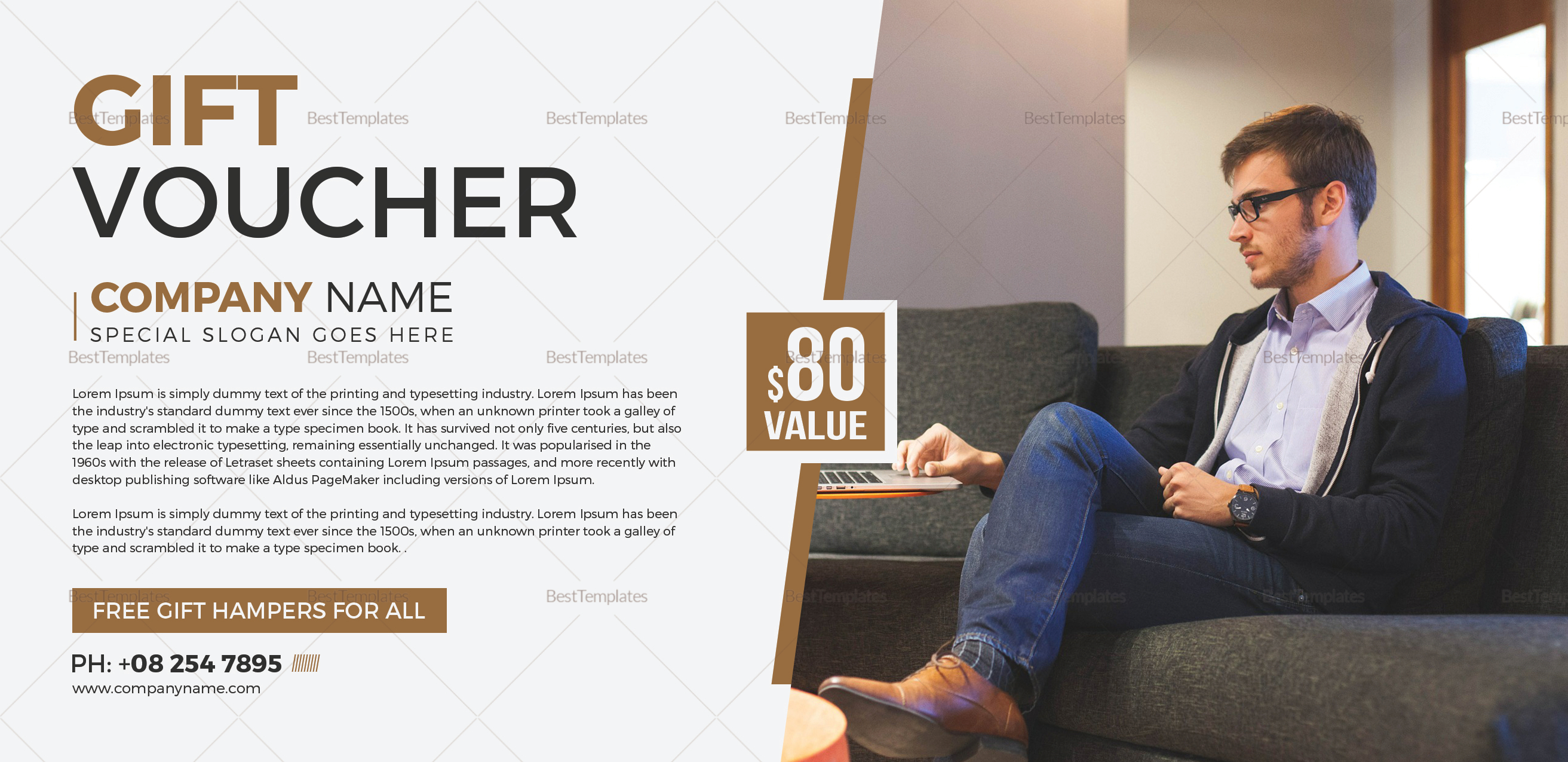 Business Voucher Design Template in PSD, Word, Publisher, Pages