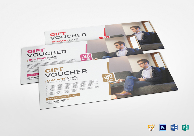 Business Voucher Design Template in PSD, Word, Publisher, Pages