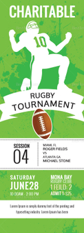 Rugby Tournament Ticket Design Template in Word, PSD, Pages, Publisher