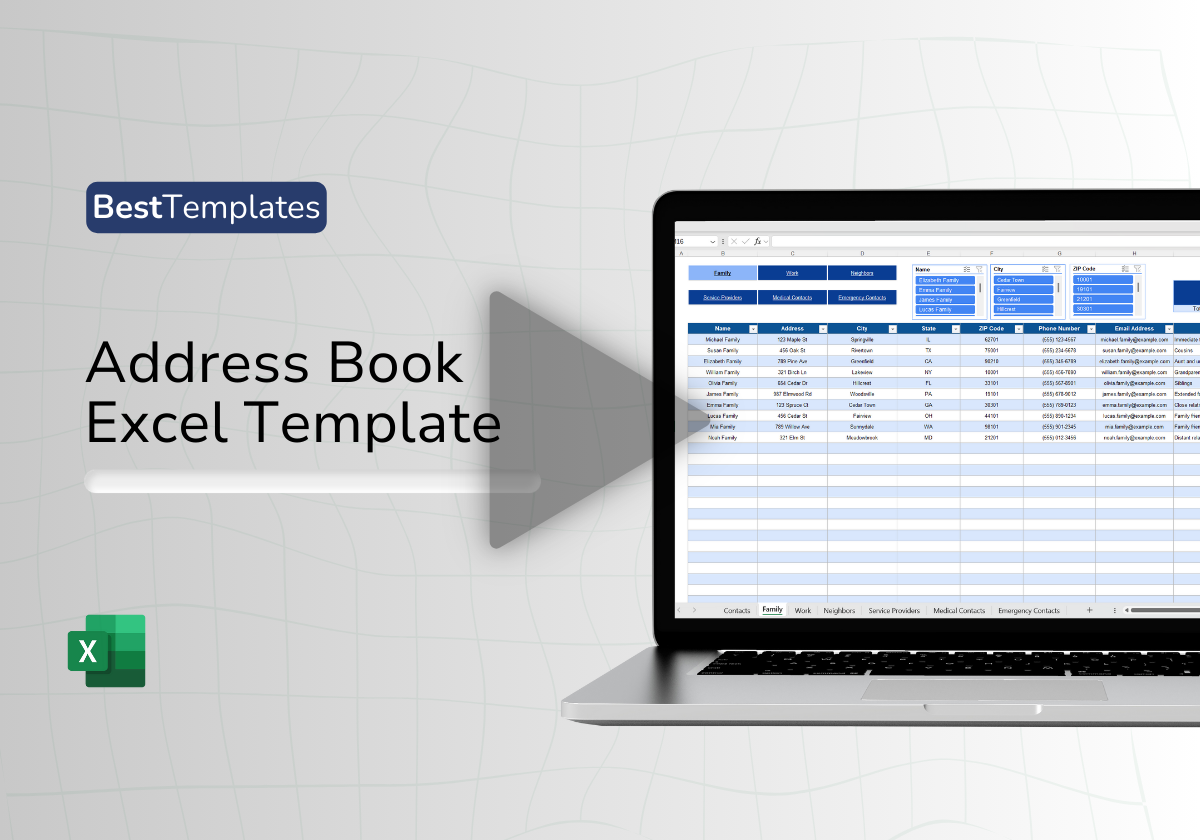 Excel Address Template